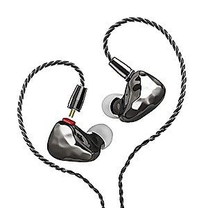 Ikko OH10 in-Ear Monitor, Detachable Design in-Ear Headphone/Earphone,10mm Dynamic Drive + Knowles 33518 Balanced Drive Dual Hybrid