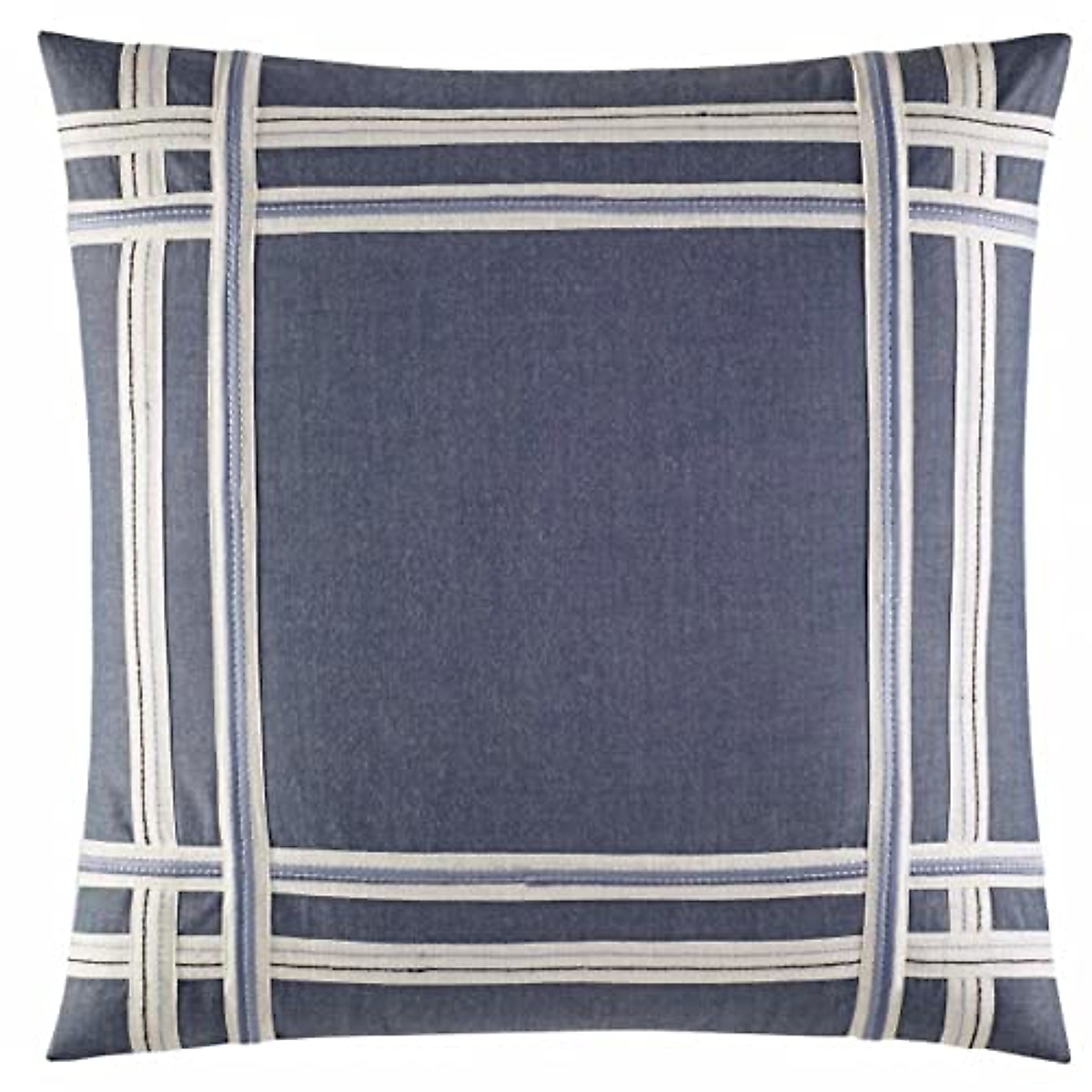 Nautica - Queen Comforter Set, Cotton Reversible Bedding with Matching Shams, Mediterranean Inspired Home Decor for All Seasons (Fairwater Blue, Queen)