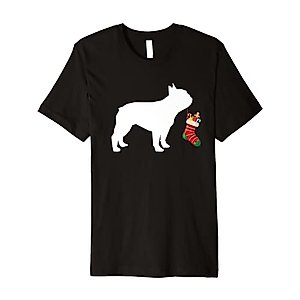 Bulldog Christmas Stocking Stuffer Dog Premium T-Shirt