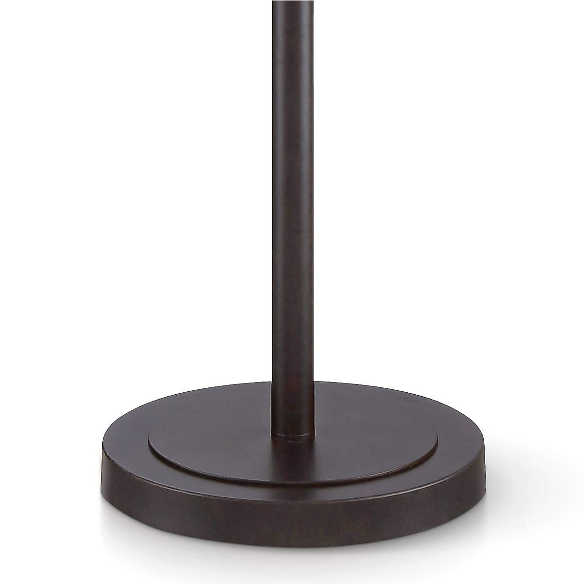 Franklin Iron Works Alamo Industrial Rustic Farmhouse Standing Floor Lamp 62" Tall Bronze Sheer Brown Organza Linen Fabric Double Drum Shades for Living Room Reading Bedroom Office House Home Decor