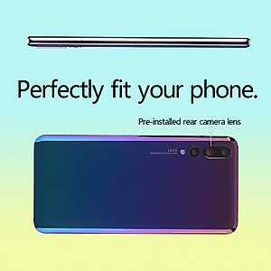 YHX-US Battery Back Cover Replacement for Huawei P20 Pro CLT-L09 CLT-L29 6.1" Rear Cover Housing Door with Repair Tool Kits (Color: Twilight)