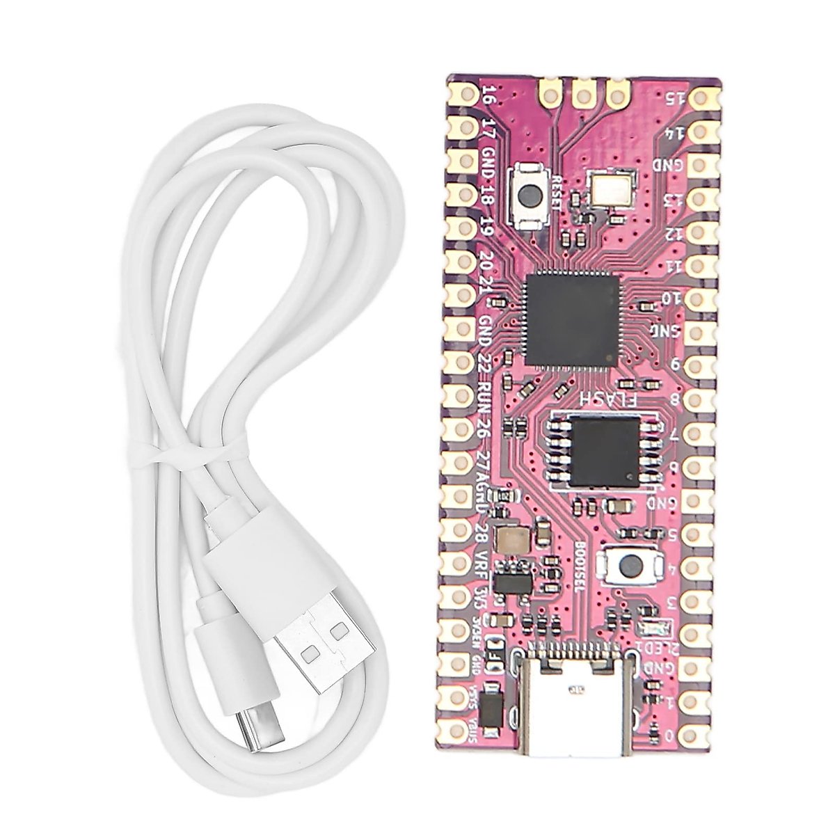 Microcontroller Board for Raspberry Pi Pico RP2040, Dual Core ARM Cortex M0+Processor Flexible Microcontroller Module