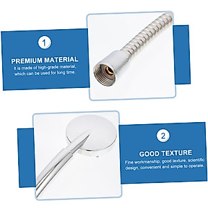 jojofuny 3 Sets Shower Head Showering Spray Head Showerhead Kitchen High Pressure Rainfall Spray Bath Kits Wood Led Base Magnetic Soap Holder Caps Bathroom Head Toilet Abs Suit Handheld