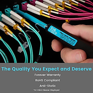 trueFIBER Fiber Optic Dual Position Pen Click Cleaner, SC/ST/FC 2.50mm, UPC/APC Connector Ferrules, 800+ Push Cleans, 1 pc