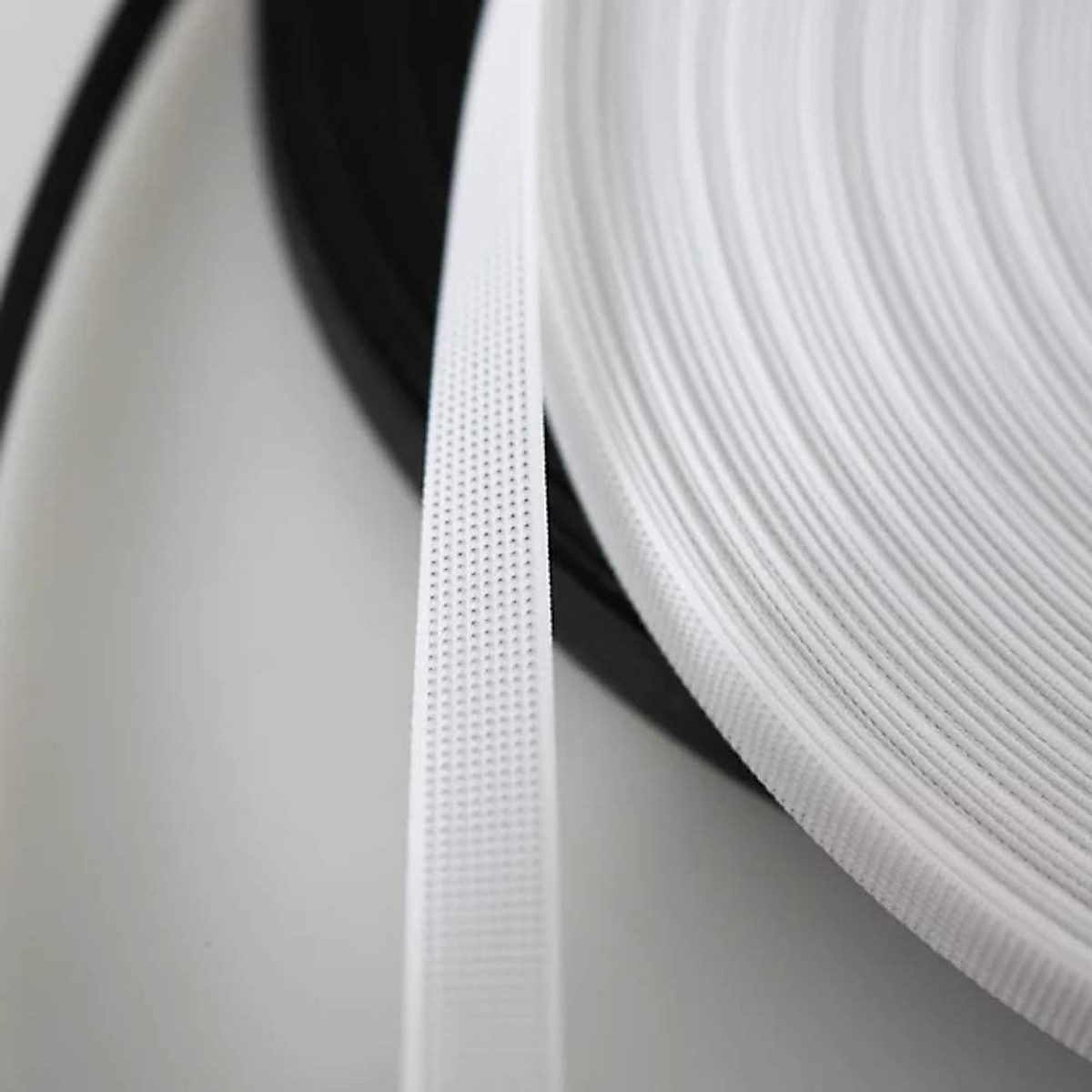 50 Yards Polyester Boning for Sewing - Sew-Through Low Density Boning for Corsets, Nursing Caps, Bridal Gowns (6mm, White)