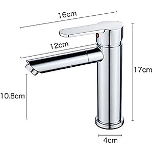 RONPOTY Faucets, Kitchen Taps Brass Bathroom Basin Faucets Basin Mixer Sink Bath Drinking Water Tap Mixer Chrome Modern Washbasin