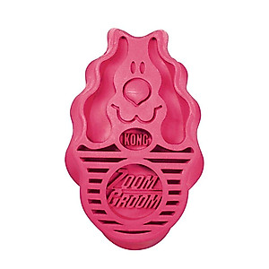 KONG Zoom Groom Multi-Use Dog Brush Pink