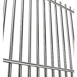 17 3/8" Cooking Grid Grates for Broil King Baron 320, 340, 420, 440, 490, Huntington 2122-64 2122-67 6020-54 6020-57 6020-64 6020-67 6023-89, Sterling 5020-54, Broil-Mate Grill, Stainless Steel, 4PCS