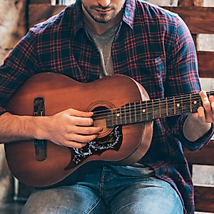 10pc Guitar Pickguard,Acoustic & Classical Guitar Pick Guards, Hummingbird and Water Shaped Self Adhesive