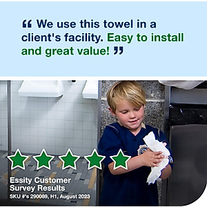 Tork Matic Paper Hand Towel Roll White H1, Universal, 100% Recycled Fiber, 6 Rolls x 700 ft, 290089