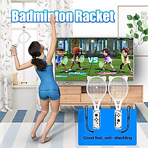 Nintendo 𝐒𝐰𝐢𝐭𝐜𝐡 𝐒𝐩𝐨𝐫𝐭𝐬 𝐀𝐜𝐜𝐞𝐬𝐬𝐨𝐫𝐢𝐞𝐬, Nintendo Switch Sports Leg Strap, Switch Tennis Racket, Switch Boxing Grips, Switch Wrist Straps and Switch Golf Club - White