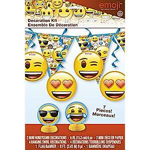 Party Decorating Kit - Emoji, 7 Pcs