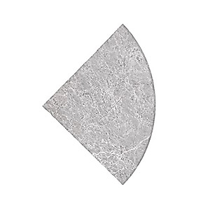 Tenedos Premium Quality Silver Marble Bathroom Corner Shelf Polished 9'' (1)