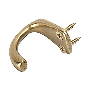 RZDEAL 3PCS Vintage Coat and Hat Hook Brass Classico Wall Hanging for Bath Stands Clothes Hangers Scarf Towel (Gold)