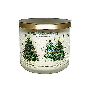 Bath & Body Works, 3-Wick Candle, Fresh Balsam