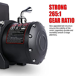 X-BULL-winch 13000- Traction products and winches-Synthetic rope winches-13000 pounds load capacity-rc winch- (SUV)