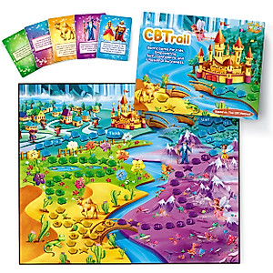 CBTrail Therapy Game for Kids - CBT Emotional Game to Develop Social Skills and Emotional Intelligence - Recovery Board Game for Counselors, Anger, Occupational and Group Therapy, ADHD, and Autism