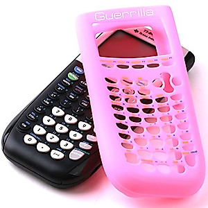 Guerrilla TI84PINKSC Silicone Case for Texas Instruments TI-84 Plus Graphing Calculator, Pink