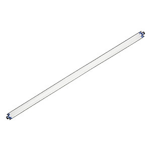 2 Pack LSF8541 T5 4Ft 54W Linkable Single Strip Grow Lights with 2" Wide Mirror Reflector and Full Sun 6500K Spectrum and 5000 Lumens, Great for Seeding and VegGrow!