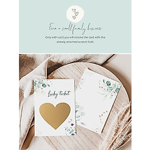 Joli Coon Will you be my bridesmaid scratch card - Bridesmaid proposal with envelope - Eucalyptus