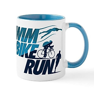 CafePress Swim Bike Run Mug Ceramic Coffee Mug, Tea Cup 11 oz