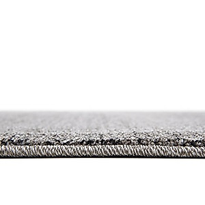 Unique Loom Del Mar Collection Area Rug - Abigail (2' 7" x 10' Runner, Light Gray/ Black)