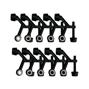 Design House 189068 Standard Hinge Pin Door Stop, 10-Pack, Matte Black, 10 Piece