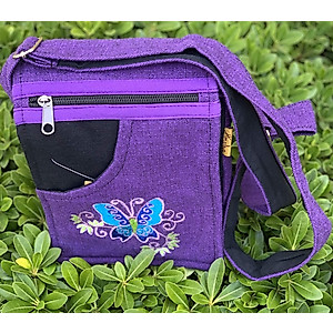 Unique Design Boho crossbody bag Hippie Bag Hiking Bag Festival Bag Travel Bag Passport Bag100% Cotton|100 VEGAN| FAIR TRADE | Handmade with Love.