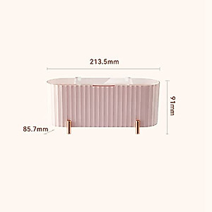 Qtip Holder Cotton Swab Holder with Lid, 4 Compartment Cotton Ball and Swab Holder Organizer Cotton Swab Holder Dispenser Storage Cotton Pad Container Box for Cotton Swabs, Make Up Pads, Cosmetic