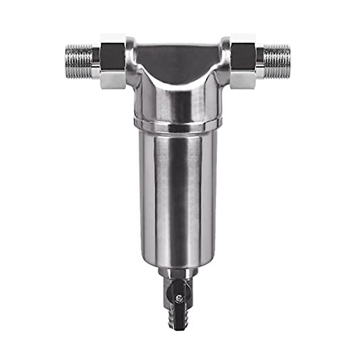 CJGS Prefilter - Spin Down Sediment Water Filter,Central Prefilter Whole House Water Filter Purifier System 3T/h for Whole House Reusable Spin Down Sediment Filter