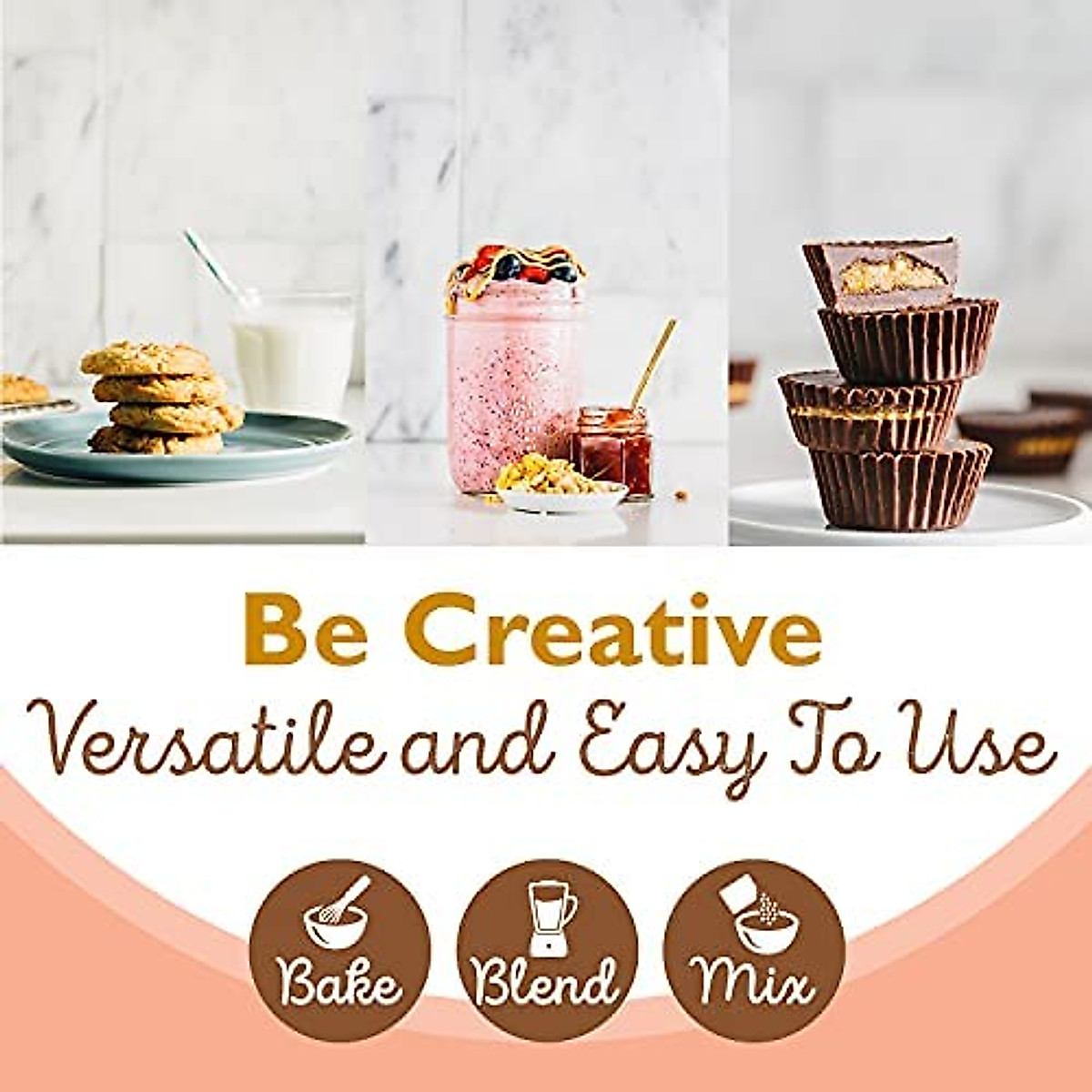 PB2 Powdered Cashew Butter - Cashew Powder with No Added Sugar or Salt [1lb Jar]