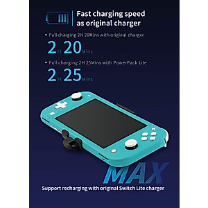 Power Bank for Switch Lite,5000mAh Rechargeable Extended Portable Battery Charger, Compact Travel Backup Power Pack for Switch Lite