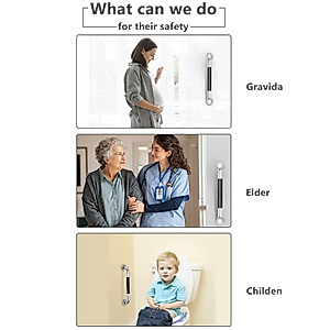 Grab Bars for Bathroom, Aolloa Shower Grab Bar 16inch SUS304 Stainless Steel Anti Slip Bathroom Handicap Grab Bars, Applicable to Bathroom Shower (Silver 2Pack)