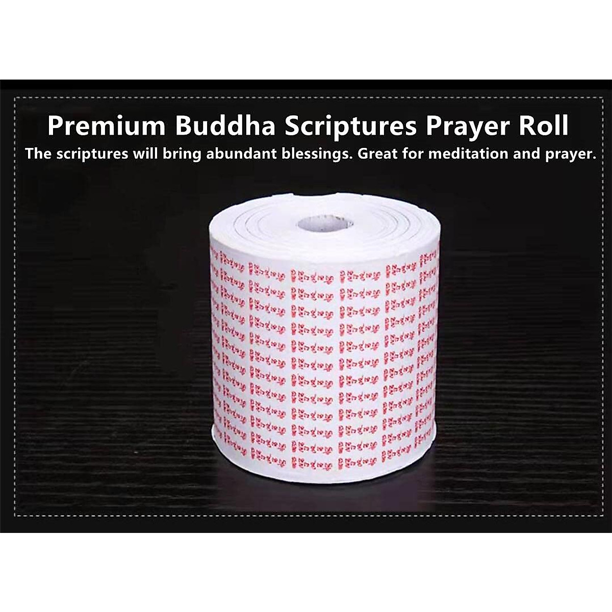 Copper Large Hand Held Prayer Wheel with Tibetan Buddhist Six-Character Truth Premium Buddha Scriptures, Wooden Handle Prayer Wheel for Praying, Blessing, Meditation, Healing, Relaxing, Yoga