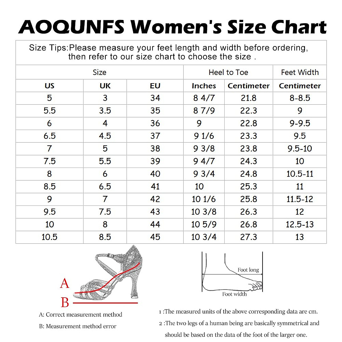 AOQUNFS Women Latin Ballroom Dance Shoes Lace-up Modern Salsa Practice Dance Shoes,K4-Black-5-2MD,US 8