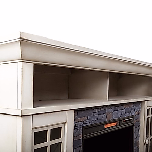 Allen Home Bennett 66 inch Freestanding Electric Fireplace TV Stand - Farmhouse Ivory, ASMM-017-2866-S404-T