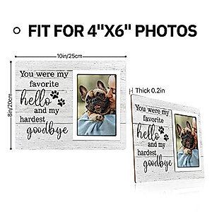 SteadStyle Dog Memorial Gifts for Loss of Dog, Pet Memorial Gifts, Sympathy Gifts for Loss of Dog, Pet Remembrance Gift, Dog Picture Frame, Pet Loss Gifts 4x6 in Photo