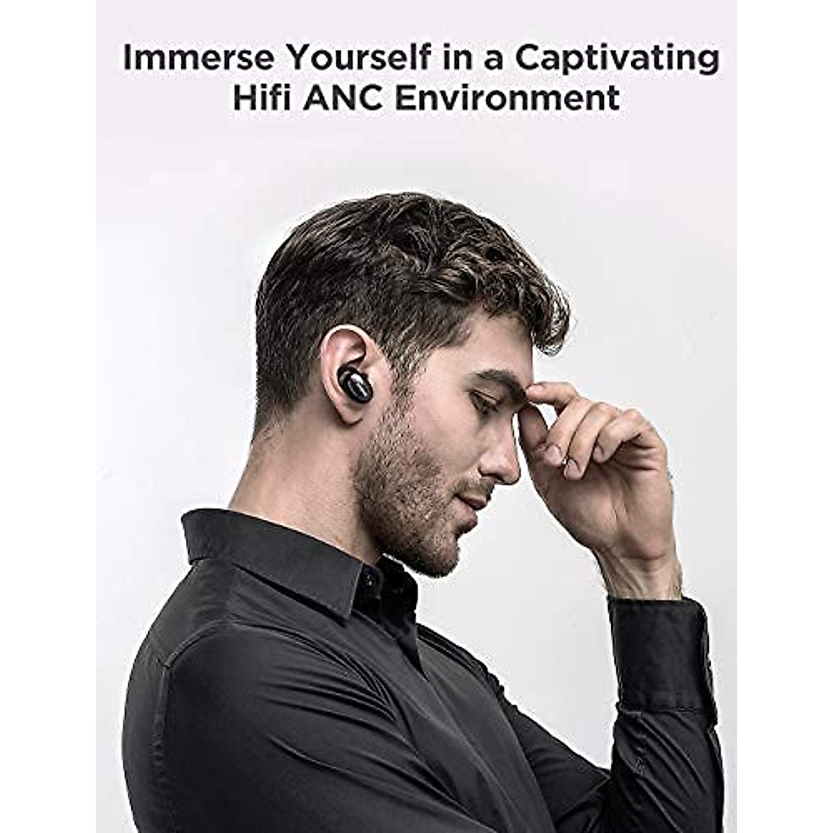 1MORE True Wireless Earbuds Active Noise Cancelling, Hi-Res ENC Bluetooth Earphone, THX Certified Wireless Charging Headphone, 15Mins Fast Charge, 65H (Renewed)