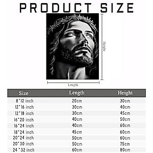 MOMEPE Religion Jesus 5D Diamond Painting Kits, Jesus Diamond Art for Adults, Diamond Dots Gem Art Room Decor Aesthetic 20x24 Inch