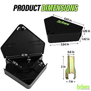 Mouse Bait Stations for Mice Outdoor & Indoor with Keys Fully Safety Design and Key Required Keeps Child and Dog Safe, Tamper-Proof, Weatherproof, Refillable & Reusable, Only for Small Mice, 6 Pack
