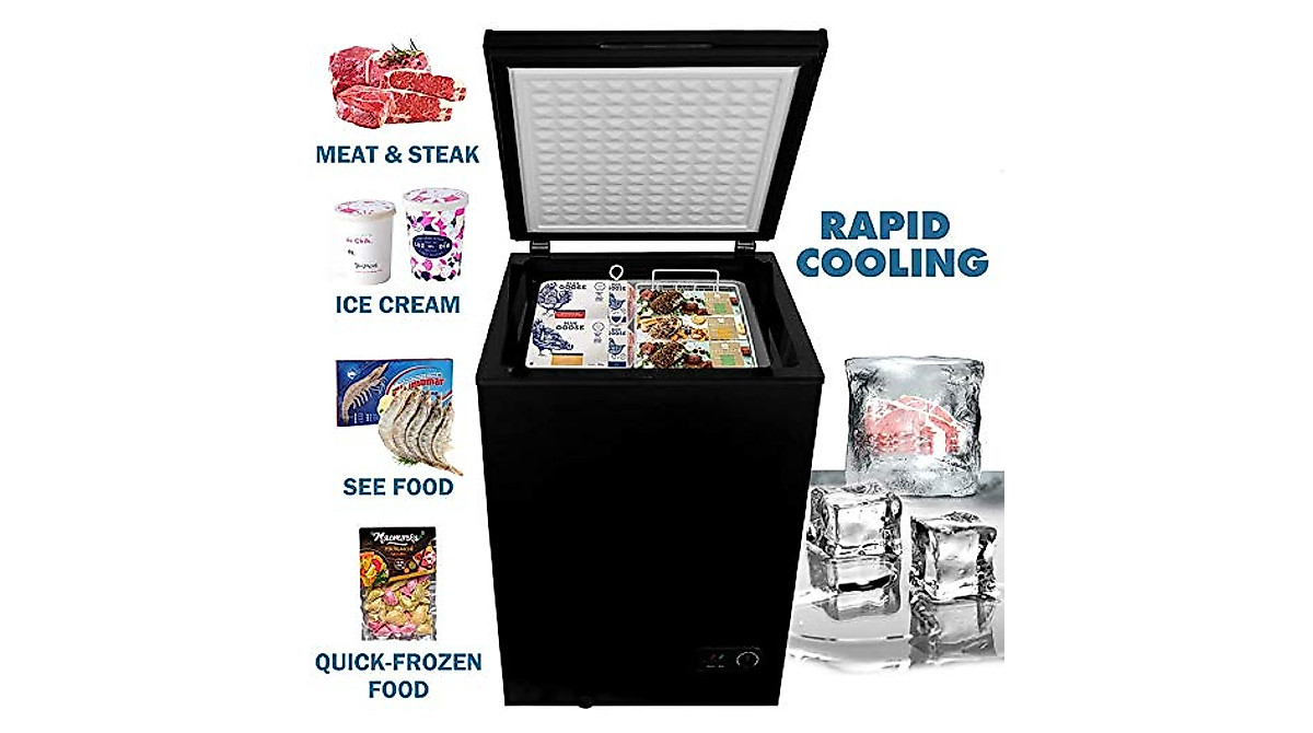 COOLHOME 3.5 Cu Ft Chest Freezer - Compact & Energy Efficient