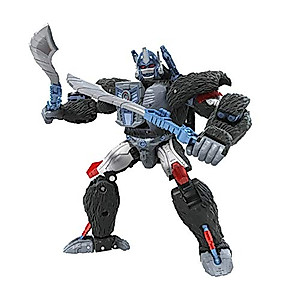Transformers Toys Generations War for Cybertron: Kingdom Voyager WFC-K8 Optimus Primal Action Figure - Kids Ages 8 and Up, 7-inch