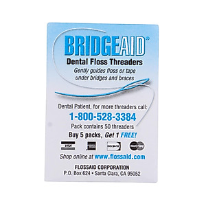 Floss Aid TDPS Bridge Aid Dental Floss Threader (Pack of 1000)