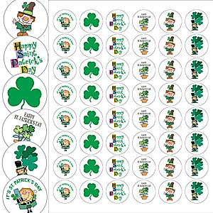 Assorted St Patricks Day Envelope Seals - 1.2" Fun St Patrick's Day Stickers - 144 Stickers