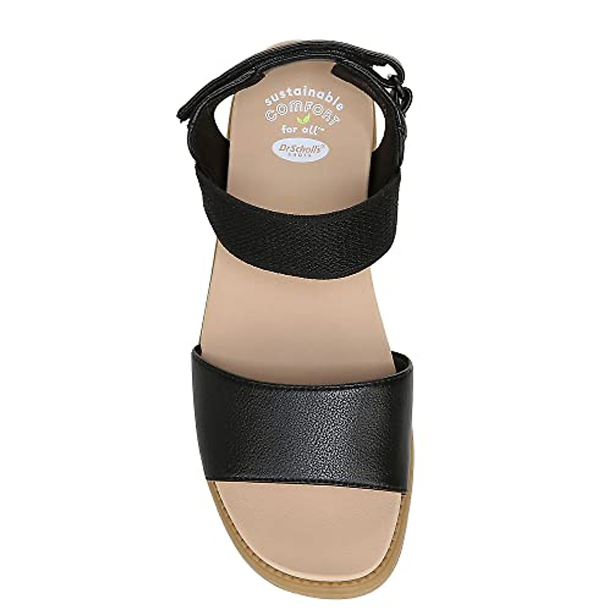 Dr. Scholl's Shoes Women's Island Life Flat Sandal, Black, 7