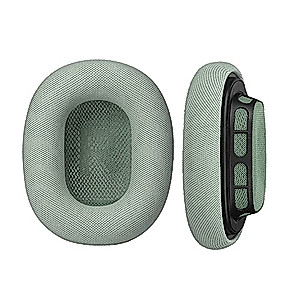 Replacement Earpads Ear Pads Protein Net Cloth Ear Cushion Compatible with Apple AirPods Max Headphones (Green)