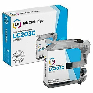 LD Compatible Ink Cartridge Replacement for Brother LC203 High Yield (2 Black, 1 Cyan, 1 Magenta, 1 Yellow, 5-Pack)