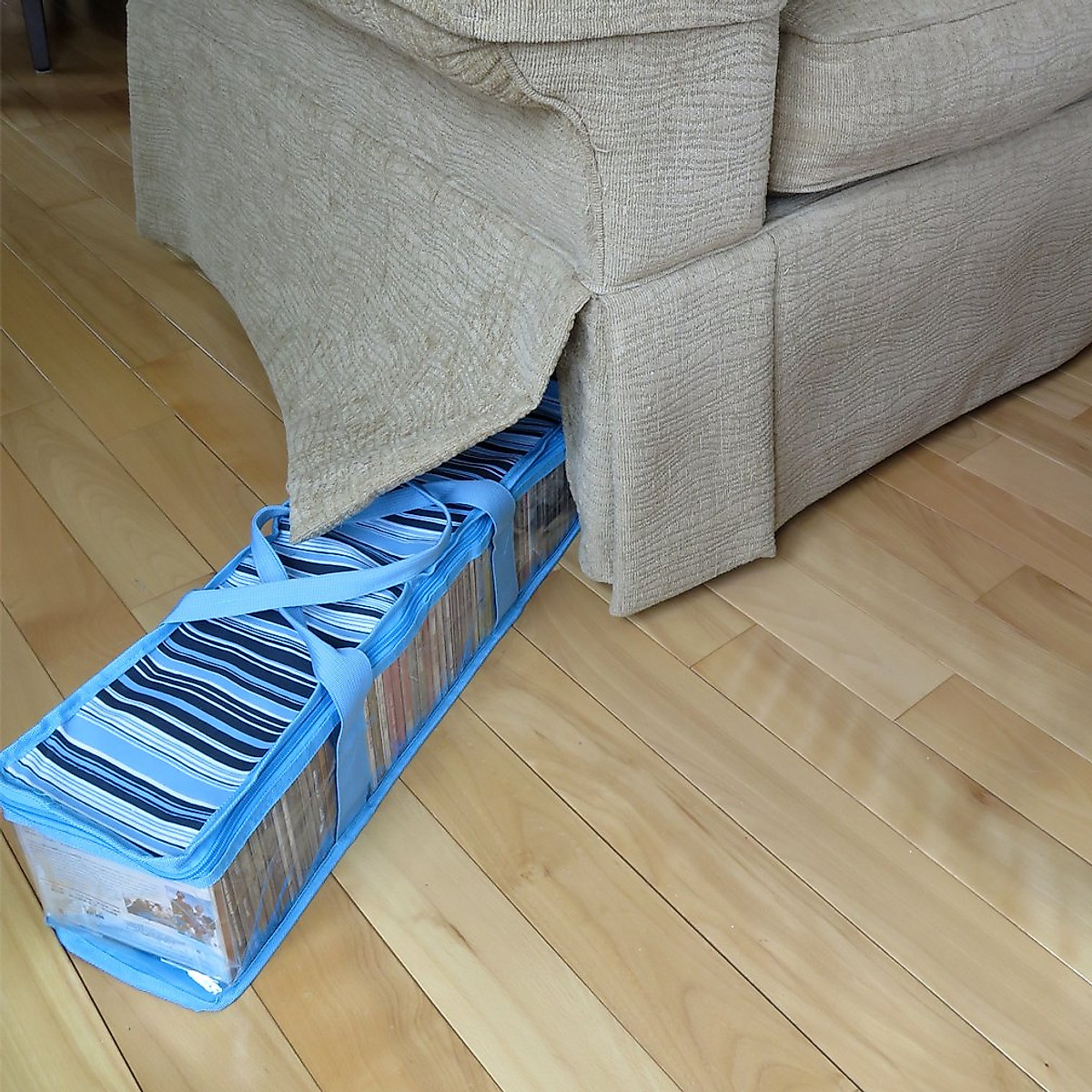 Evelots CD Organizer-Storage-Strong Fabric/Handle-Hold Total 184 CD's-Set/4 Bags