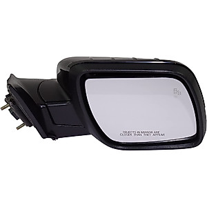 Kool Vue Driver & Passenger Side Power Heated Mirrors for Ford Explorer 2016-2019 Manual Fold With Signal Light, Blind Spot Monitor & Puddle Lamp; Without Memory & Auto-Dimming Paintable