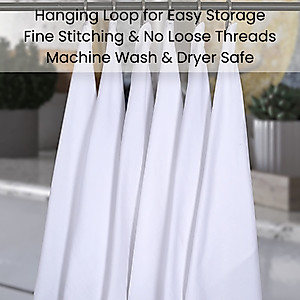 Cote De Amor 12 Pack White 20x28 Flour Sack Dish Towels White, Cotton Kitchen Napkins, Flour Sack Tea Towels, Multi Purpose